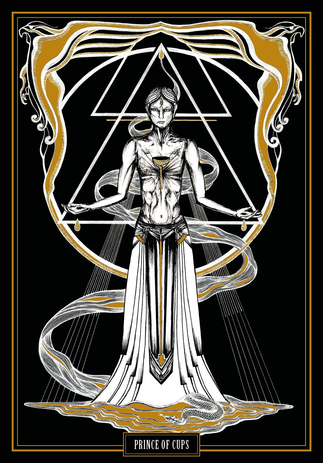 Conjunction Tarot - Prince of Cups - symbolic art & Tarot from Austria